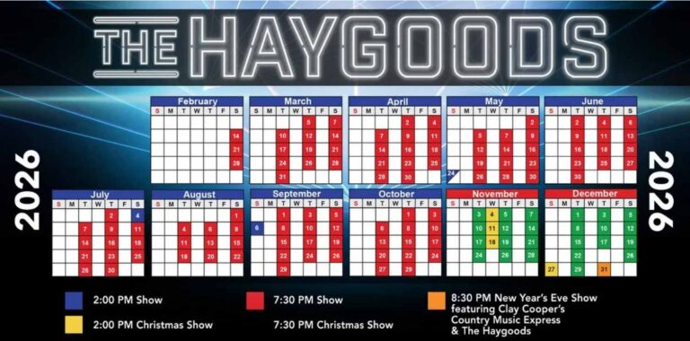Show Schedules - Branson Ticket & Travel